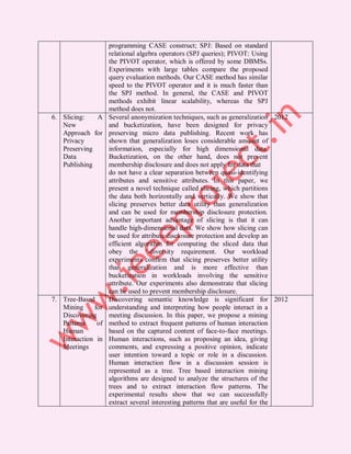 IEEE Projects 2012 Titles For Cse @ Seabirds ( Chennai, Pondicherry ...
