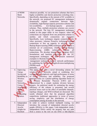 IEEE Projects 2012 Titles For Cse @ Seabirds ( Chennai, Pondicherry, Vellore, Tiruvannamalai ...