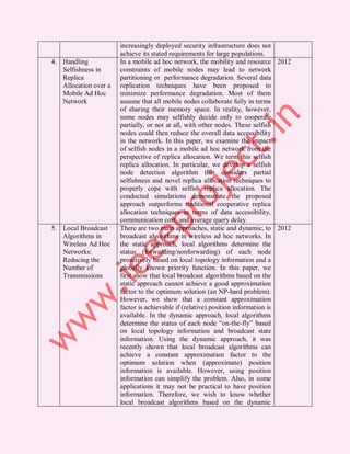 IEEE Projects 2012 Titles For Cse @ Seabirds ( Chennai, Pondicherry ...