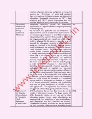 IEEE Projects 2012 Titles For Cse @ Seabirds ( Chennai, Pondicherry ...