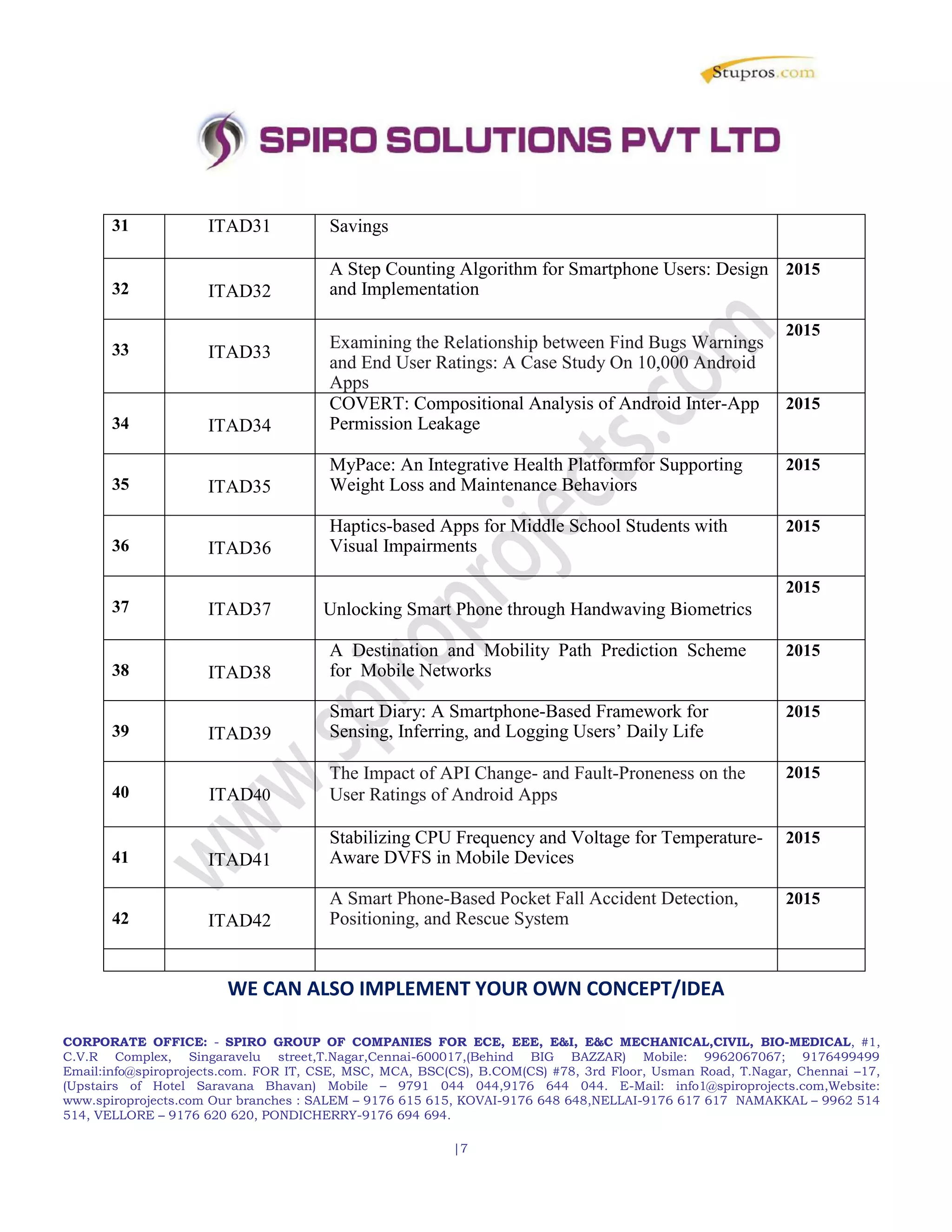 IEEE Software Project Title 2016 - 2017 - www.spiroprojects.com