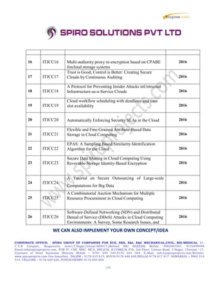 IEEE Software Project Title 2016 - 2017 - www.spiroprojects.com