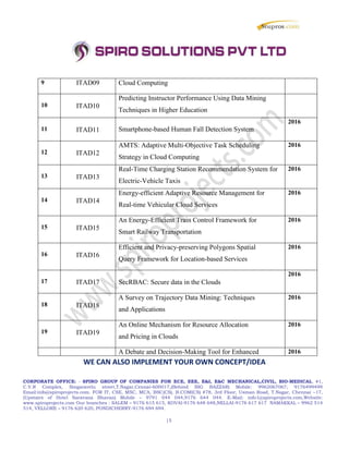 IEEE Software Project Title 2016 - 2017 - www.spiroprojects.com