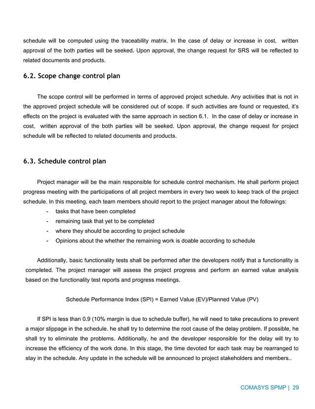 Software Project Management Plan | PDF | Operating Systems | Computer ...