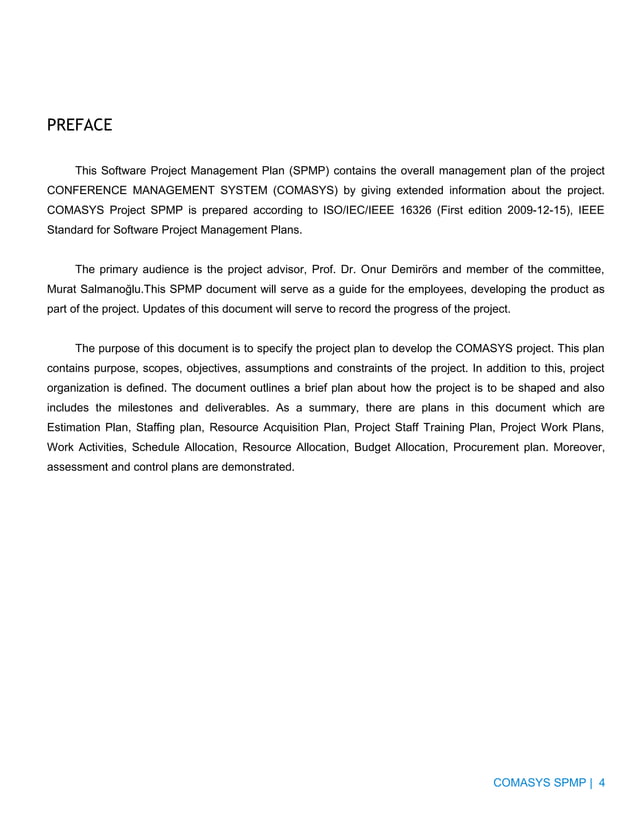 Software Project Management Plan | PDF | Operating Systems | Computer Software and Applications