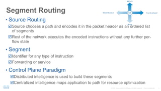 The Segment Routing Architecture (IEEE Globecom 2015) | PPT