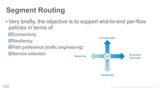 The Segment Routing Architecture (IEEE Globecom 2015) | PPT