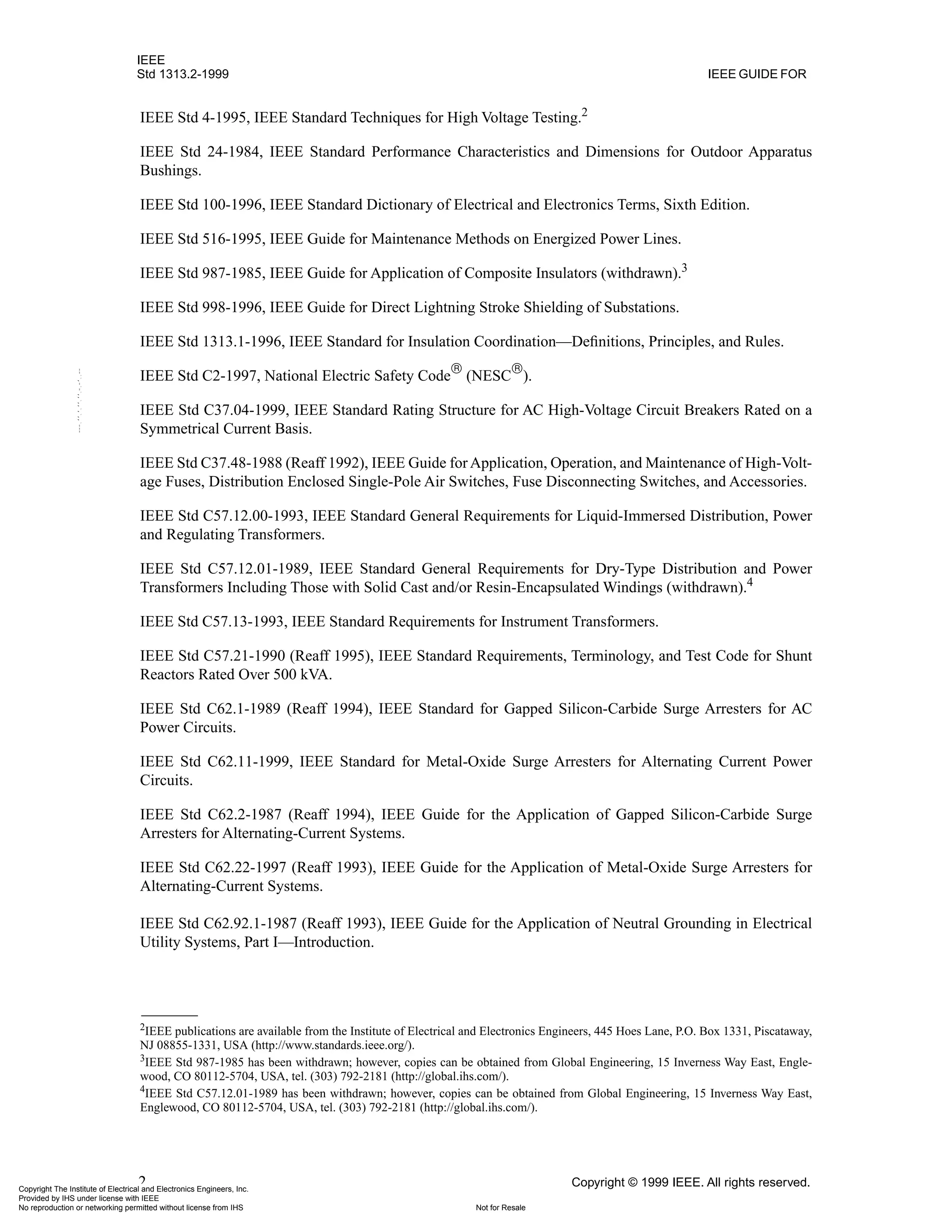 Ieee std-1313-2-1999 | PDF