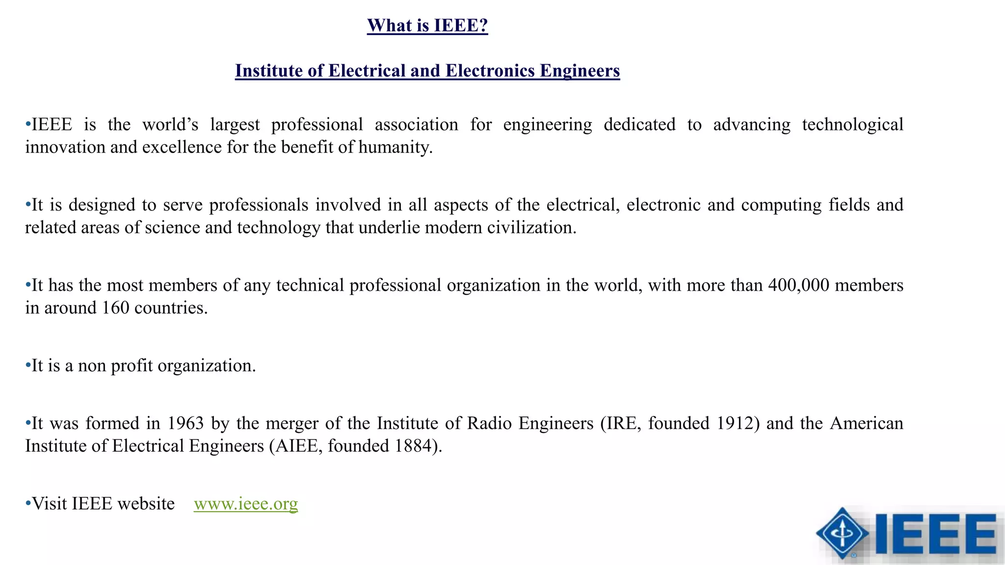 Ieee student branch final -nitp | PPTX