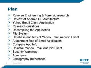IEEE Day 2013 - Reverse Engineering an Android Application | PPT