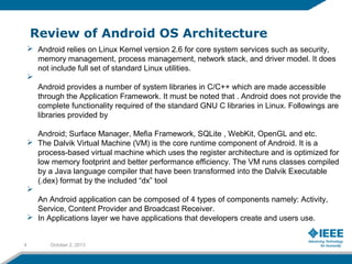 IEEE Day 2013 - Reverse Engineering an Android Application | PPT