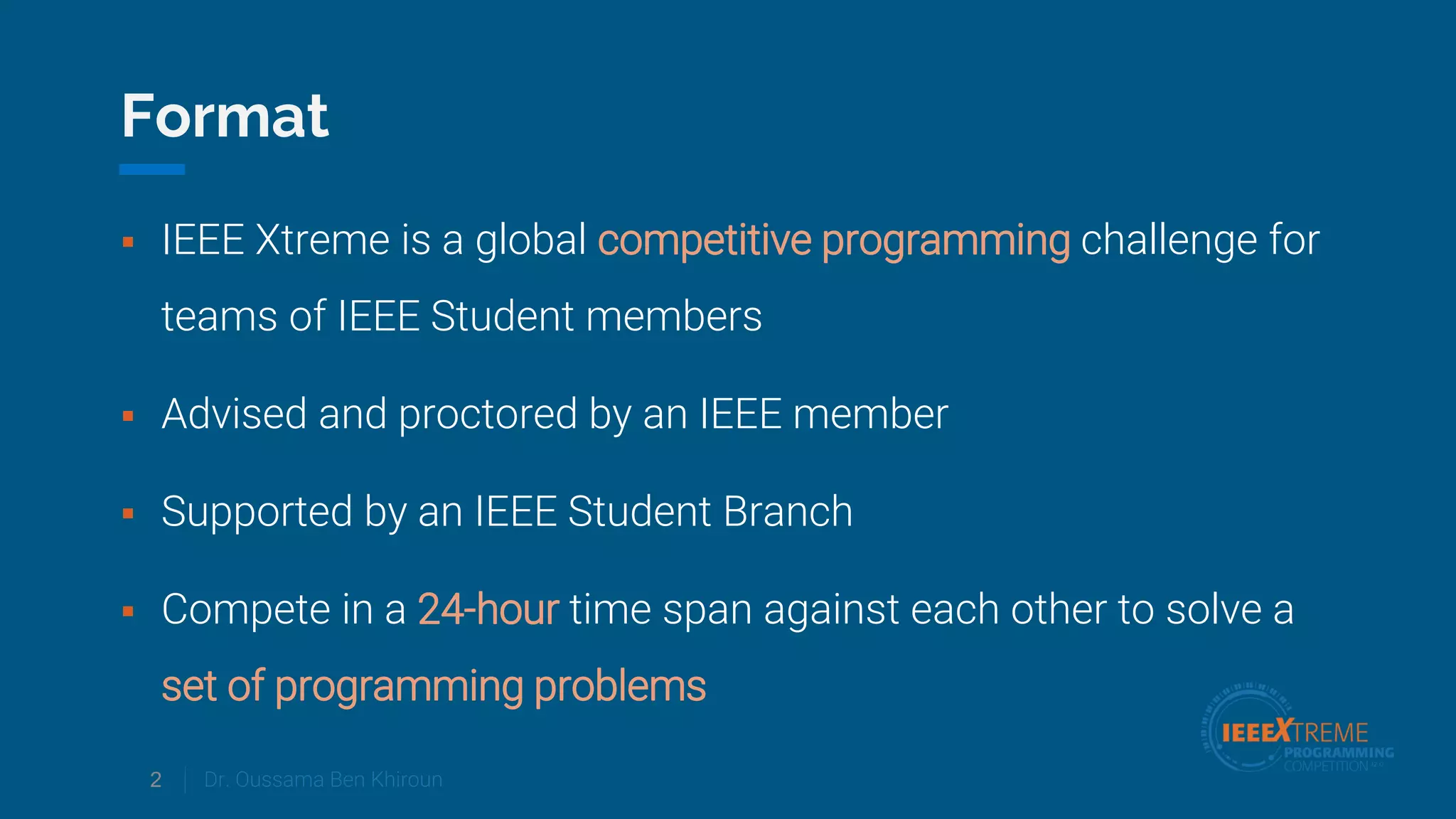 IEEE Xtreme : Where to start ? | PDF