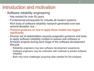 Revised IEEE 1633 Recommended Practices for Software Reliability | PDF