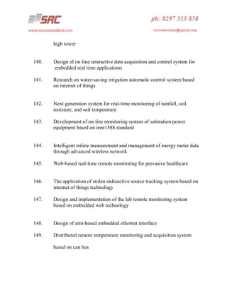 Ieee2012 emebedded project list | DOCX | Technology & Computing
