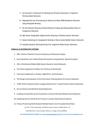 Ieee 2014 2014 java project titles | PDF