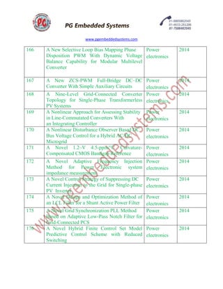 IEEE 2014 - 2015 POWER ELECTRONICS PART 1 | PDF