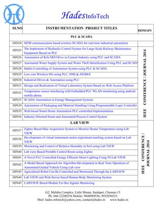 IEEE 2014 Project List | PDF