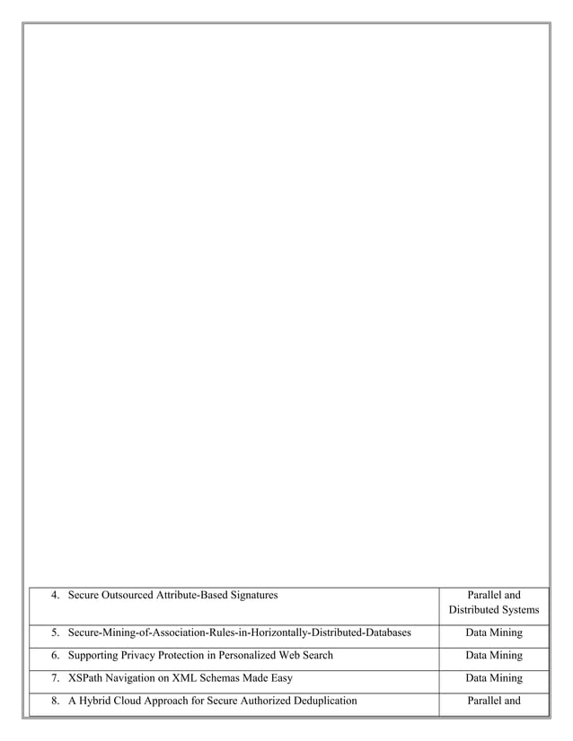 Ieee 2014 java projects list | DOC