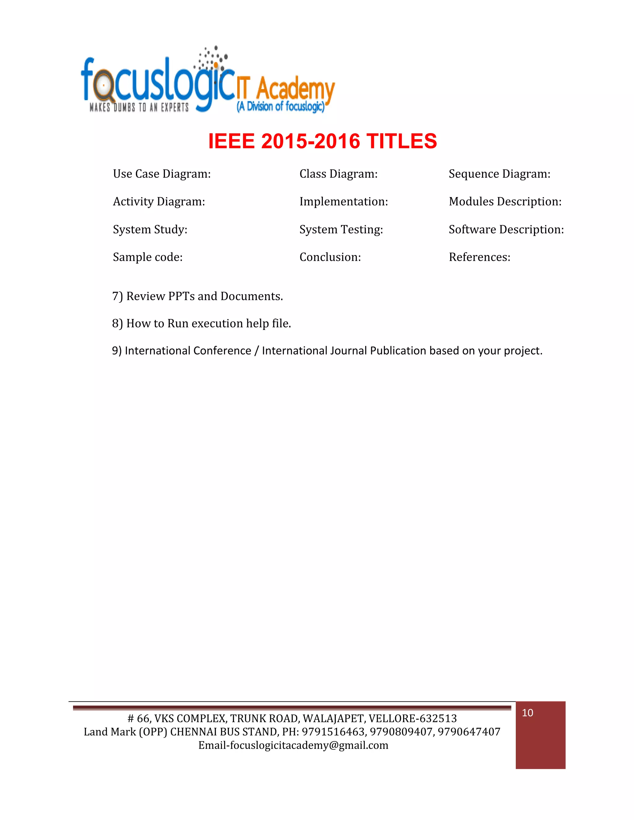 Ieee 2015 2016 | PDF