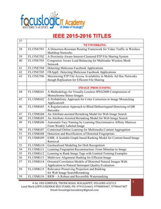 Ieee 2015 2016 | PDF