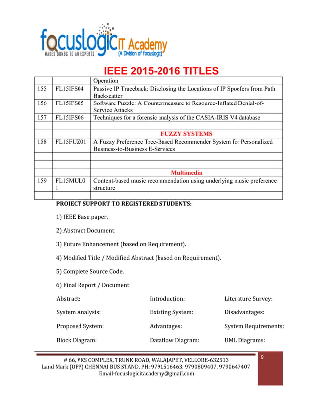 Ieee 2015 2016 | PDF