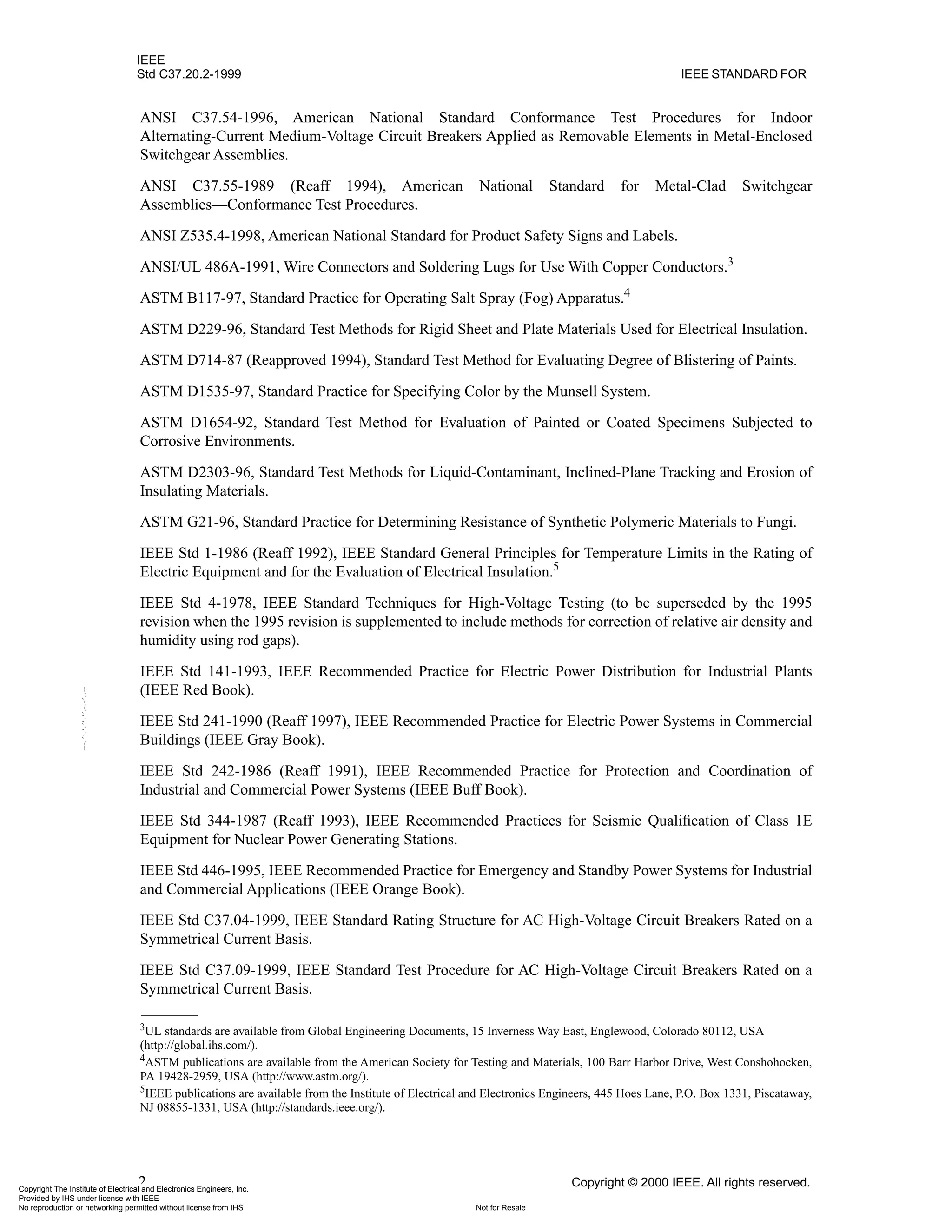 Ieee 20 std_20c37.20.2-1999 | PDF