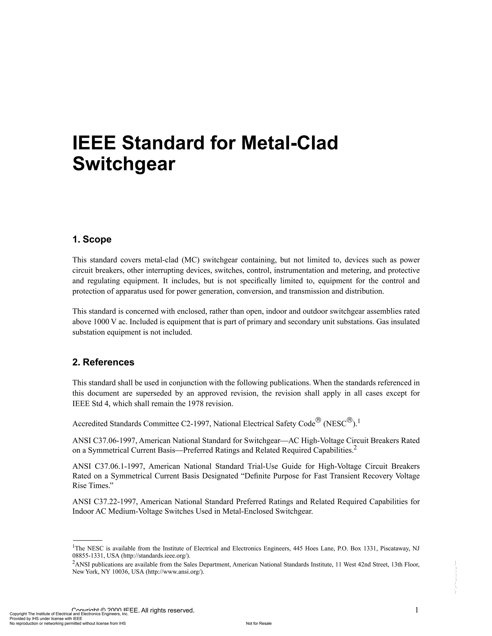 Ieee 20 std_20c37.20.2-1999 | PDF