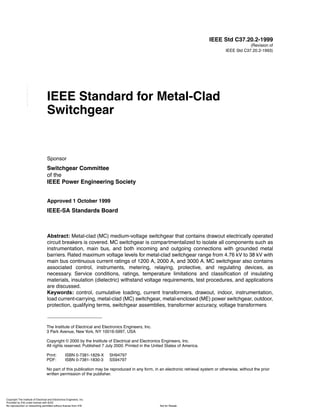 Ieee 20 std_20c37.20.2-1999 | PDF