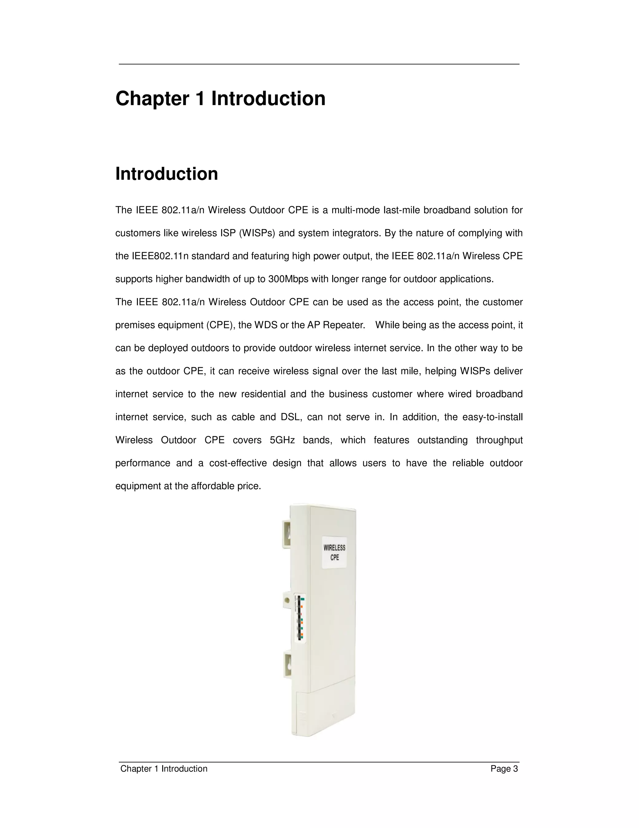 Manual CPE QUICK INSTALL GUIDE | PDF