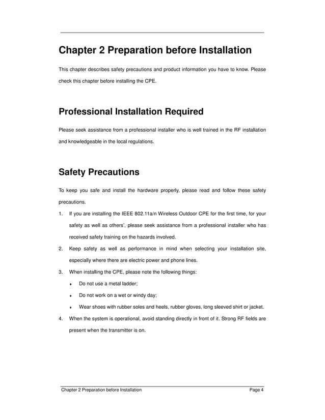Manual CPE QUICK INSTALL GUIDE | PDF