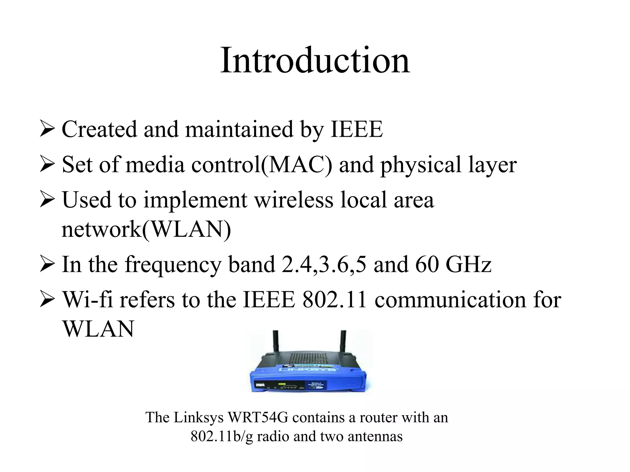 wireless network IEEE 802.11