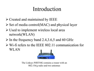 wireless network IEEE 802.11