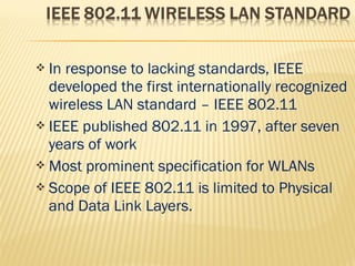 Ieee 802.11 wireless lan | PPT