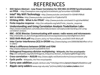 Low power correlation for IEEE 802.16 OFDM synchronisation using FPGA | PPT