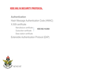 OVERVIEW OF PKM AUTHENTICATION MECHANISM IN WiMAX SECURITY PROTOCOL | PPT | Computer Networking ...