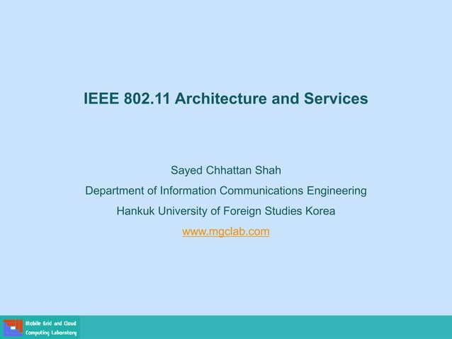 IEEE 802.11 Architecture and Services | PDF