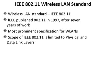 Ieee 802.11 wireless lan | PPT