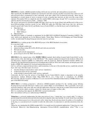 IEEE 802 | PDF