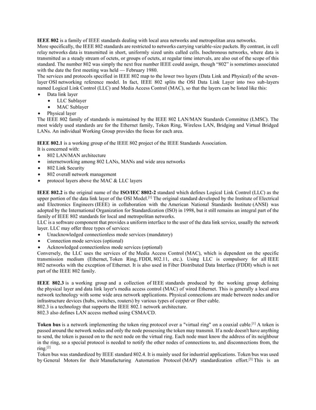 Ieee 802 | PDF