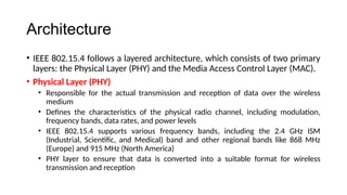 IEEE 802.15 woring with architecture flow | PPT