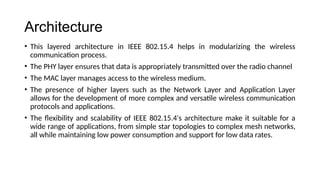 IEEE 802.15 woring with architecture flow | PPTX