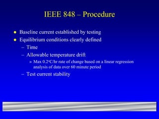 IEEE 848 Standard Procedure For The Determination Of Tthe Ampacity ...