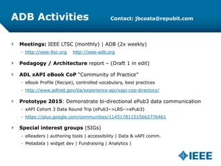 IEEE ADB Update - xAPI Camp March 2015 | PDF