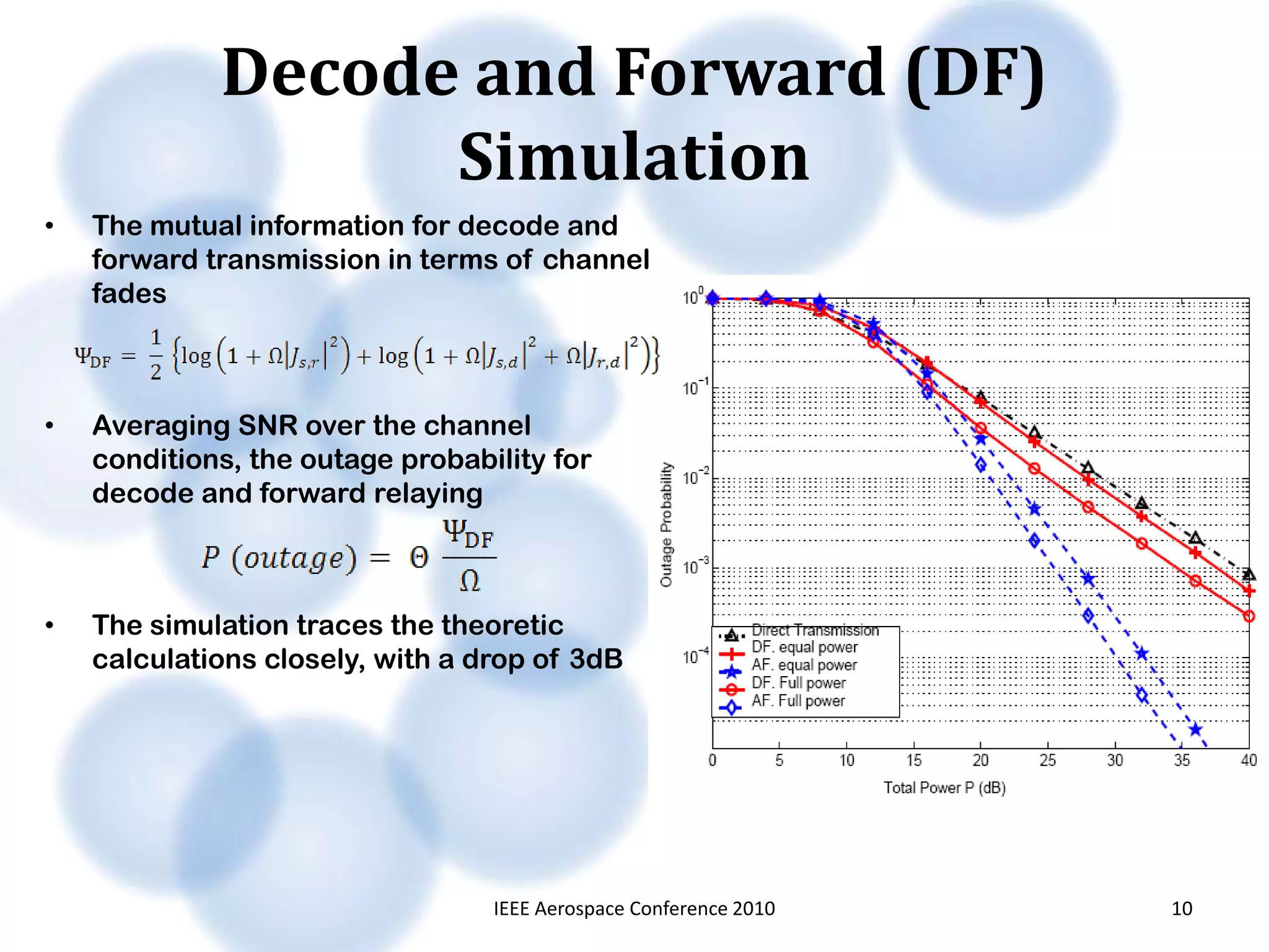 Cooperative Communication for a Multiple-Satellite Network | PPTX