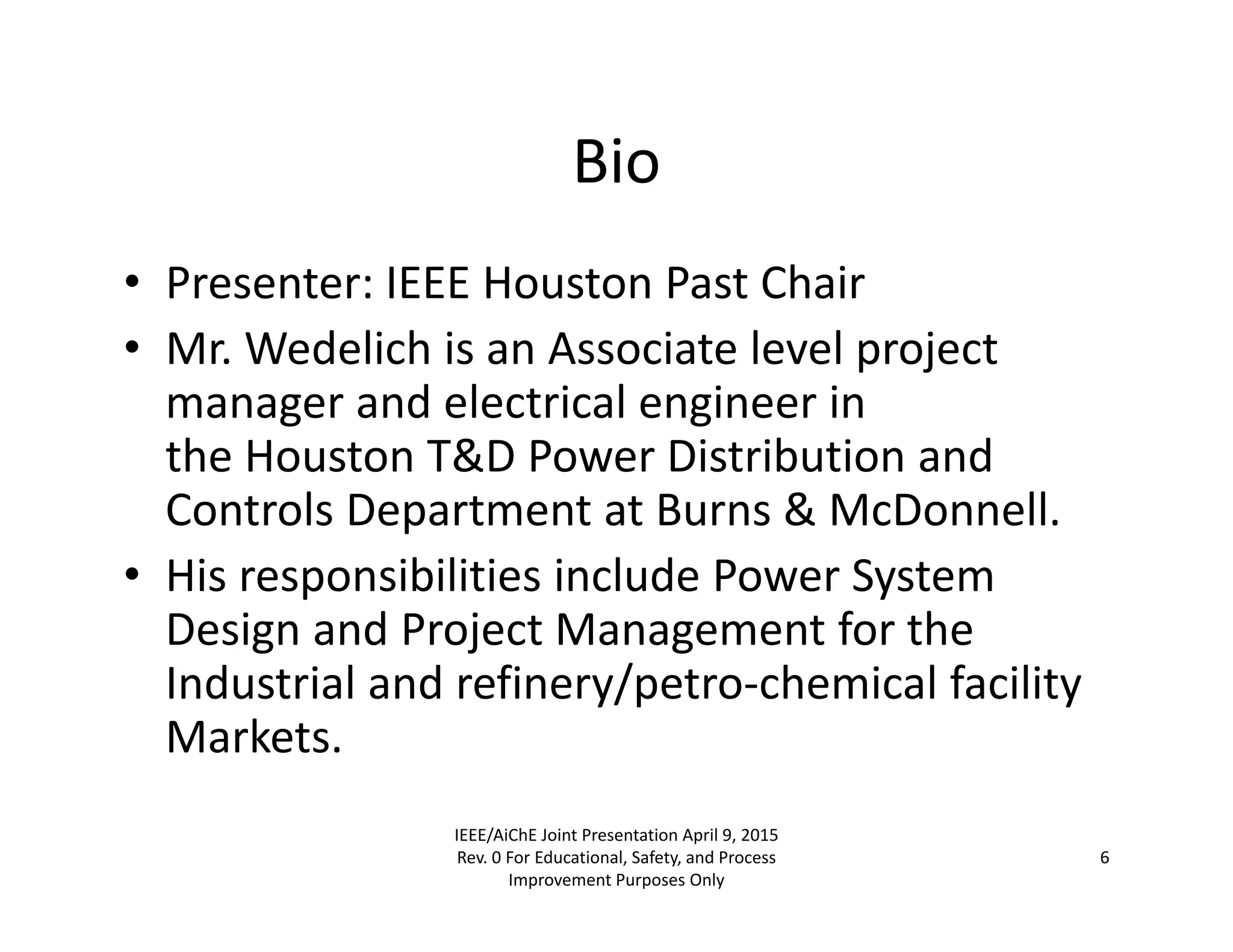 Electrical master plan for chemical engineers and managers | PDF