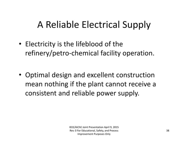 Electrical master plan for chemical engineers and managers | PDF
