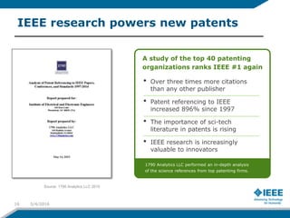 Importance of IEEE in Patents by Jean Jennings, Director-International ...