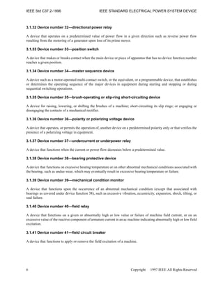 Ieee c37.2 2001 device function numbers and contact designations | PDF