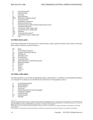 Ieee c37.2 2001 device function numbers and contact designations | PDF