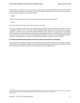 Ieee c37.2 2001 device function numbers and contact designations | PDF